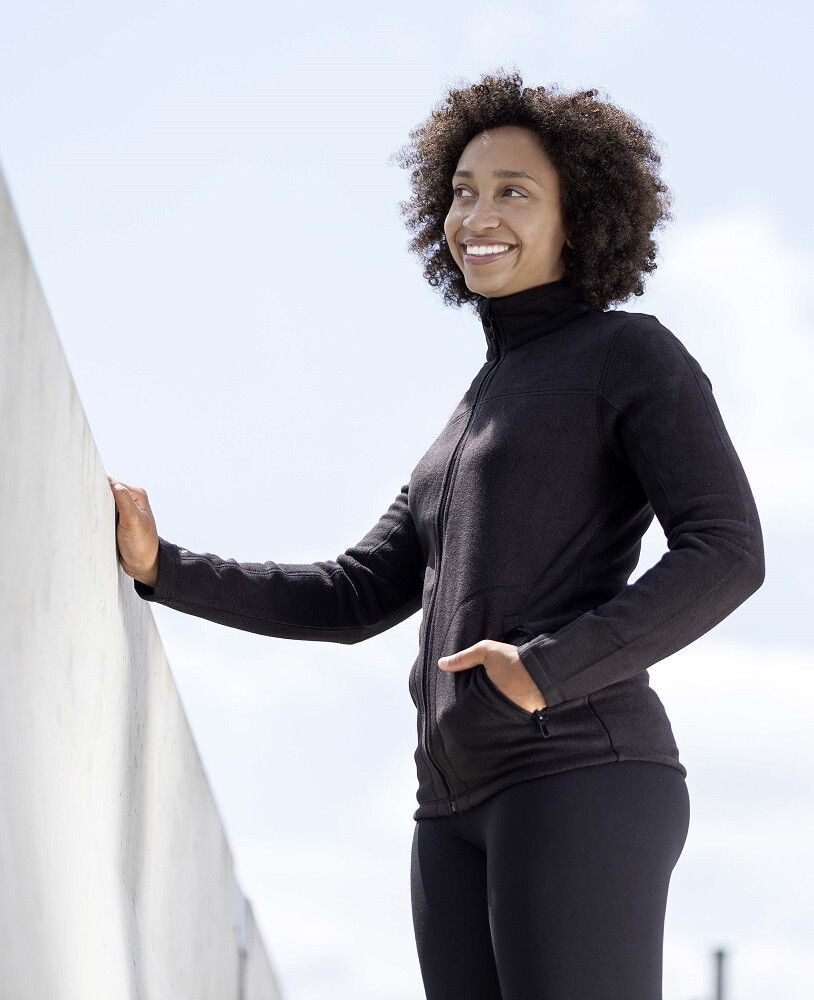 Damska bluza polarowa ARDON®JOFLEX czarna | Odzież robocza, obuwie i ...